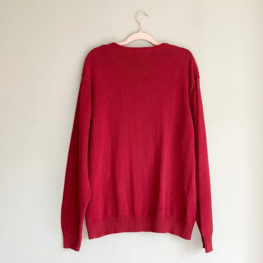 Oscar de la Renta | Sweaters | Oscar De La Renta Red Cable Knot Sweater ...
